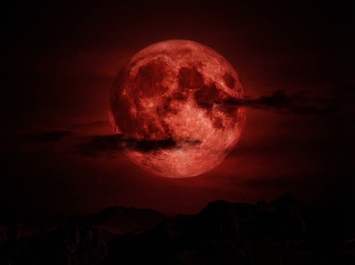 The moon will turn blood red for 82 minutes this March