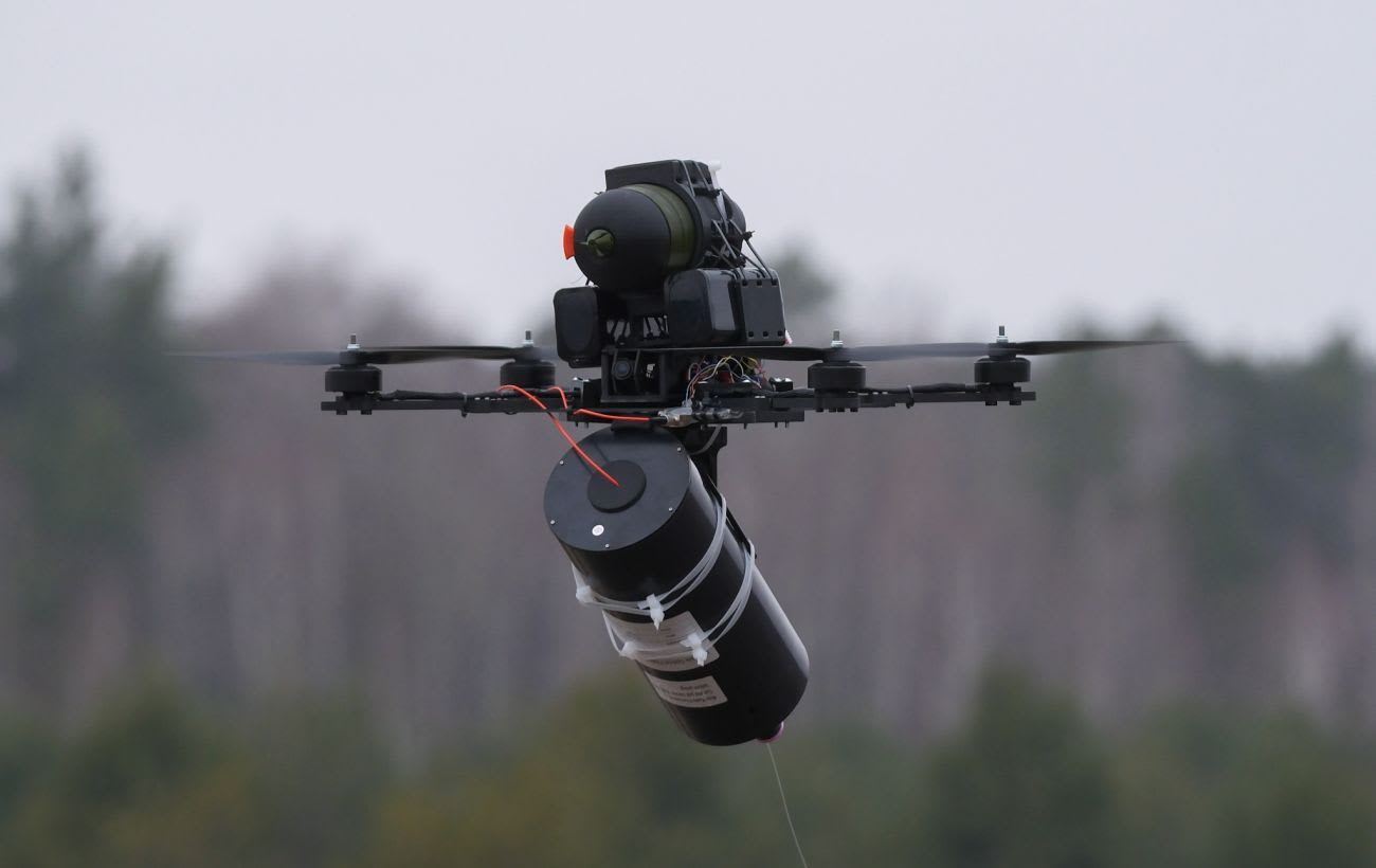 State Border Guard Service demonstrates drone operators striking ...