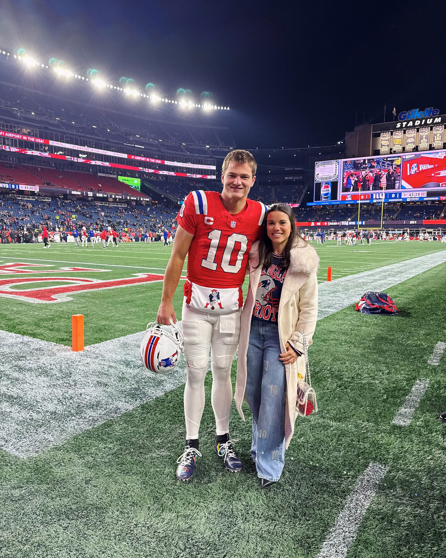 Designer behind Patriots WAG Ann Michael Maye's jacket reveals custom ...