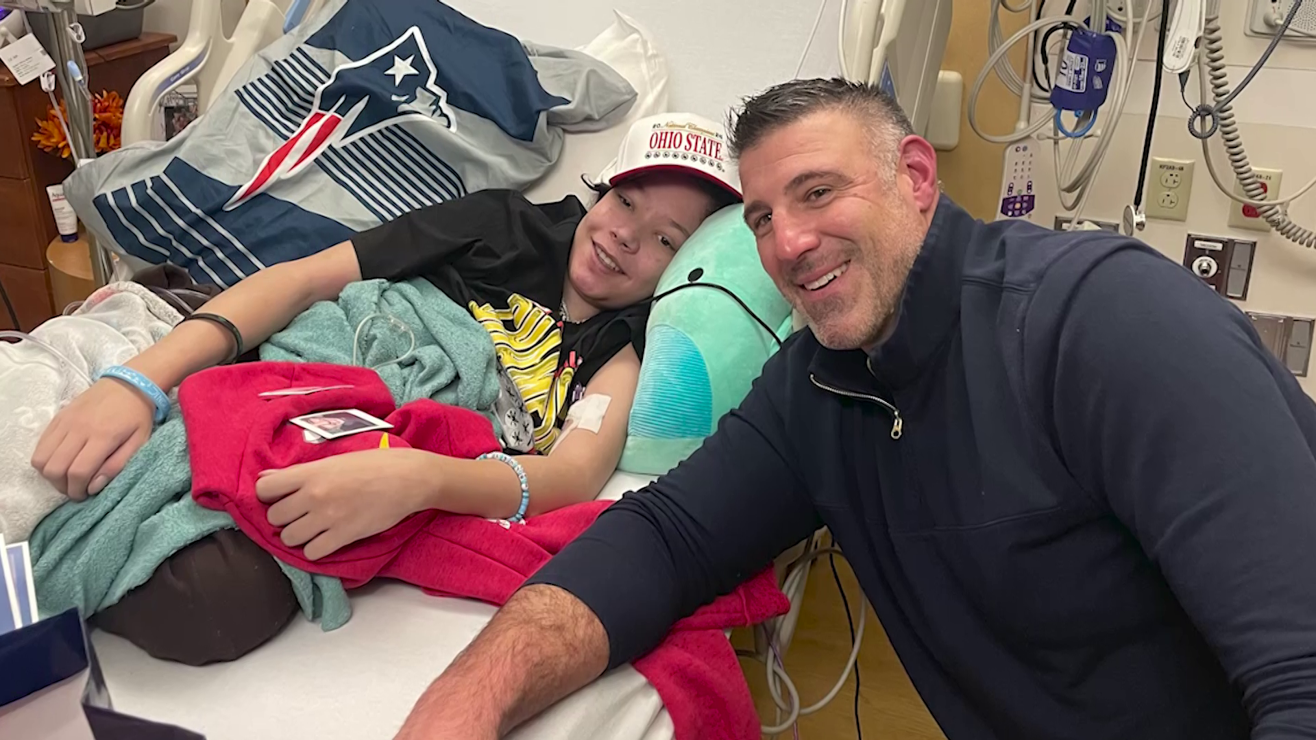 Vrabel visits Cape Cod family during son's sickle cell treatment