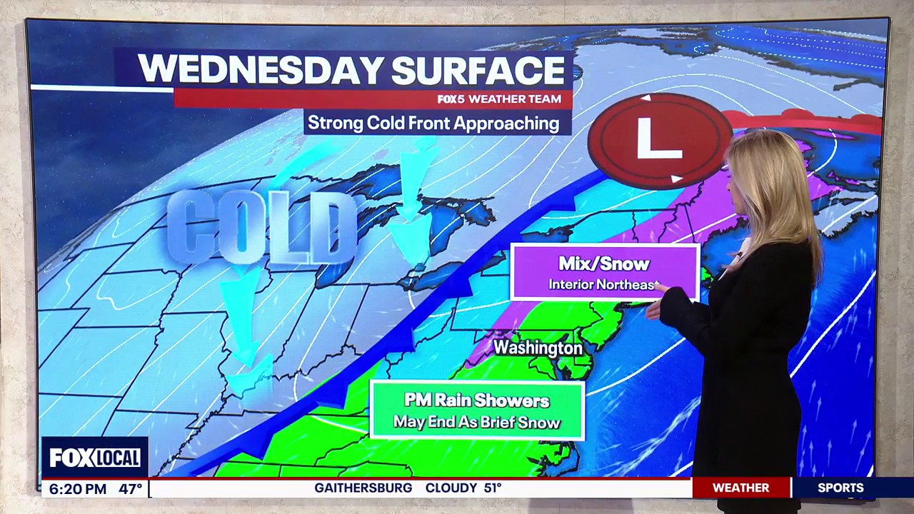 DC weather: Clouds and afternoon showers Wednesday