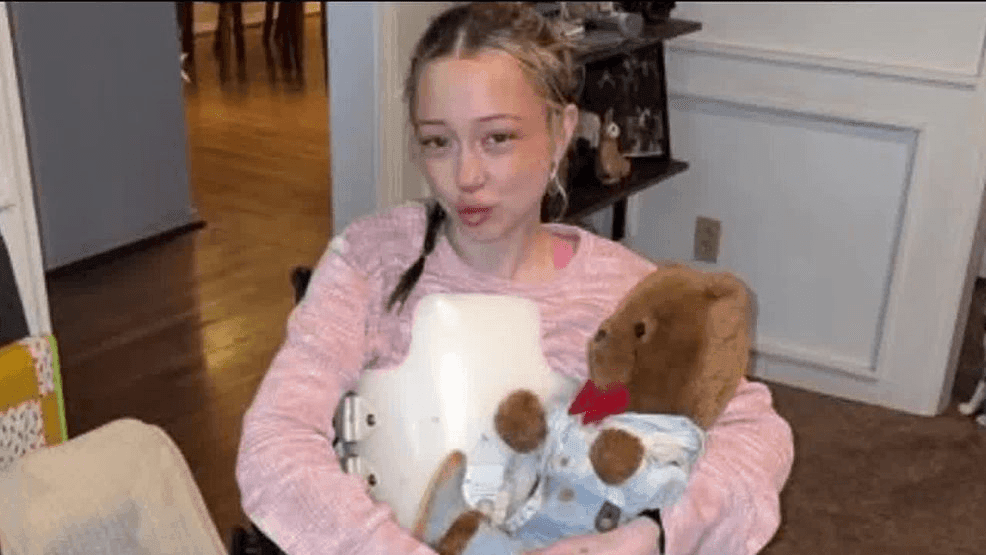 Woman jumps 40 feet from overpass to escape oncoming semi-truck