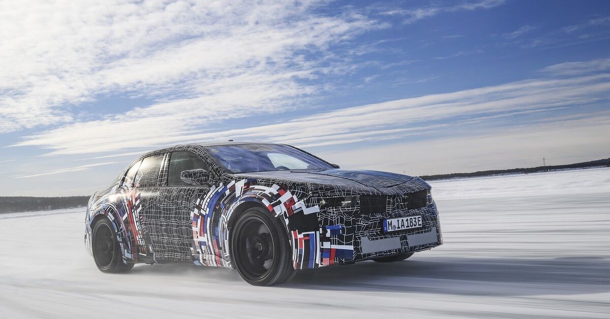 The BMW M Neue Klasse previews a 4-motor electric M3