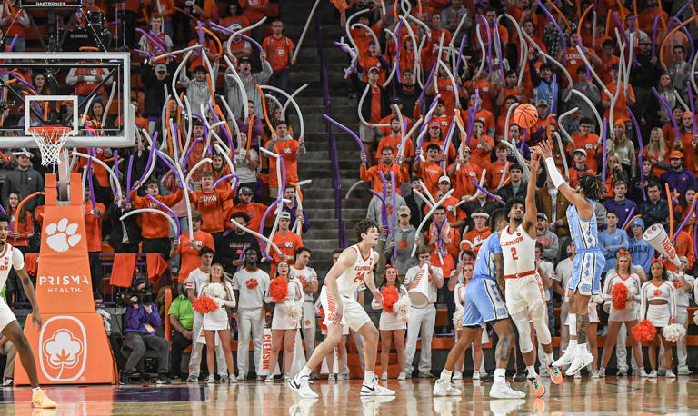 Was Clemson basketball student section targeted by new ACC pool noodle ban?
