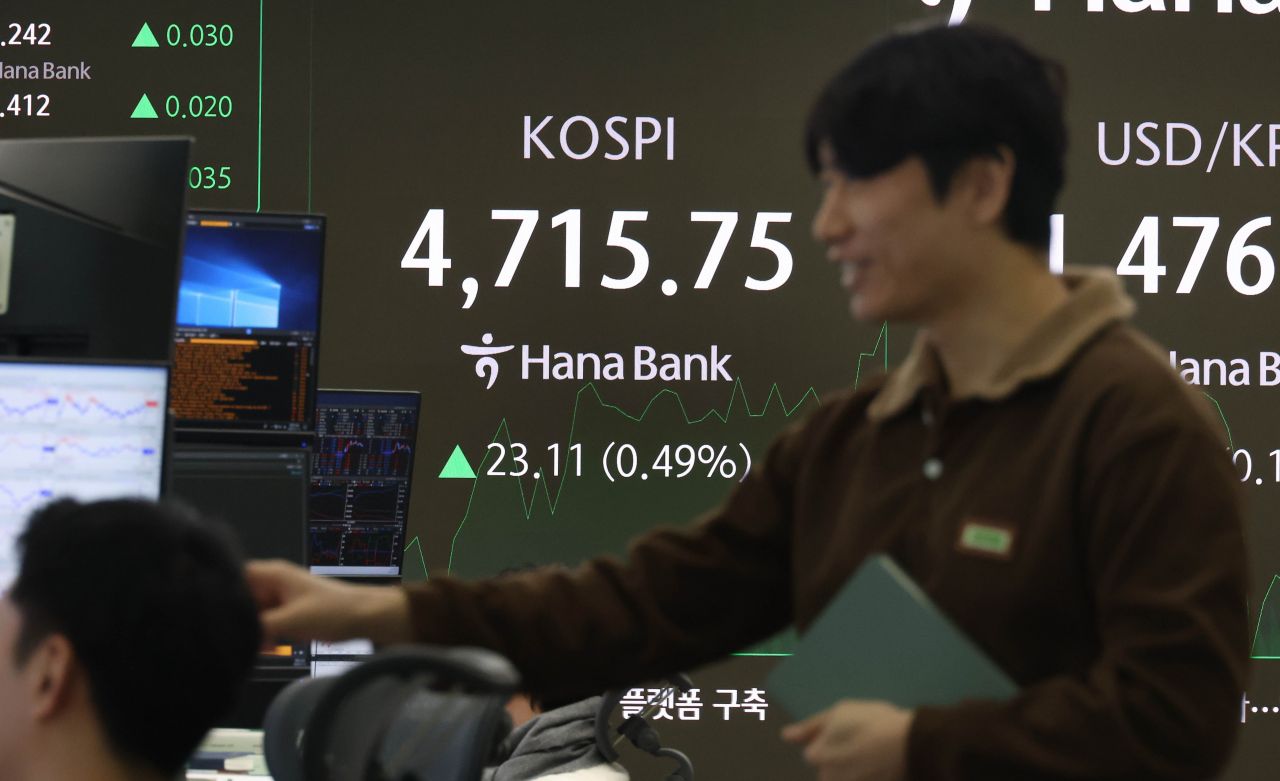 [포토] 장중 사상 첫 4715선 돌파한 코스피