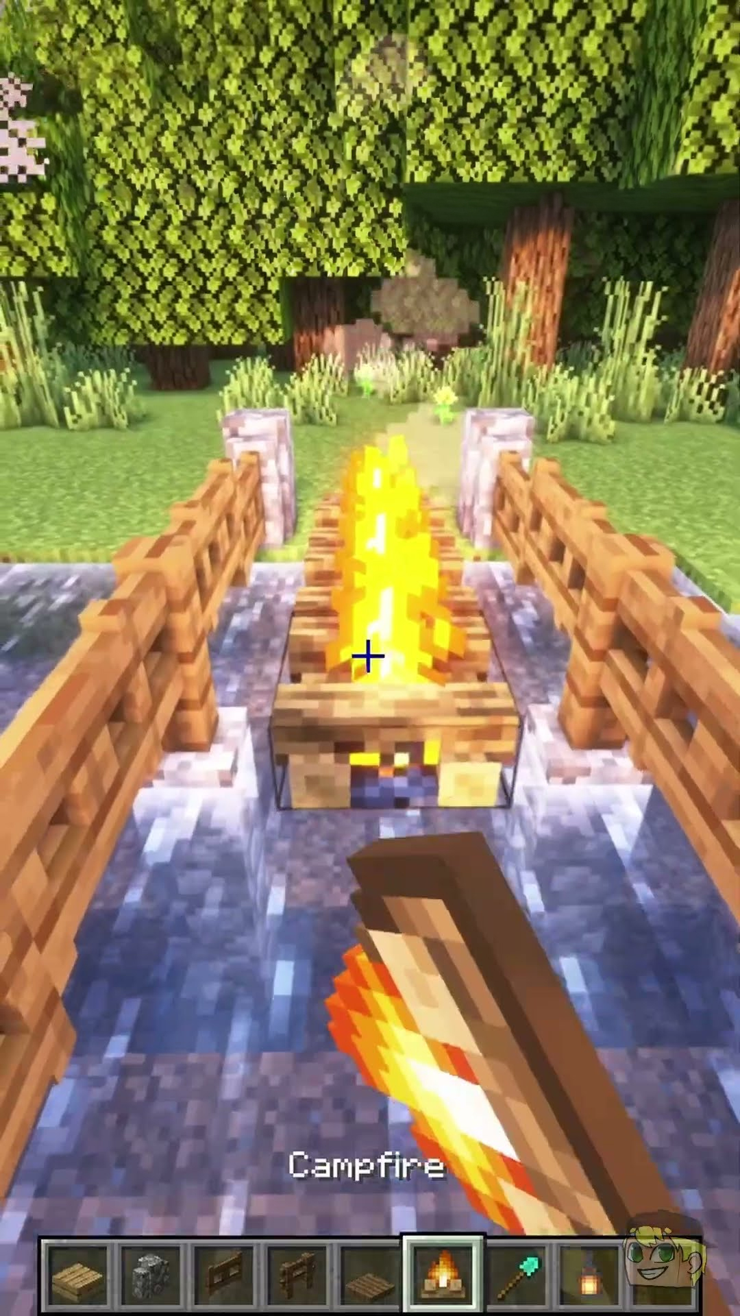 Minecraft magic bridge just on water