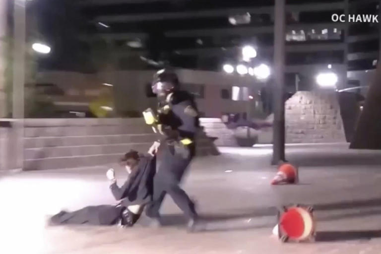 California protester left blind in one eye is among string of violent ...