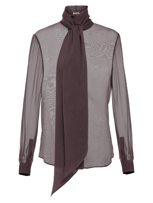 Blusas color café que son elegantes para llevar a la oficina esta ...