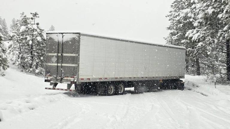 Stuck trucker faces the consequences of dodging chain control