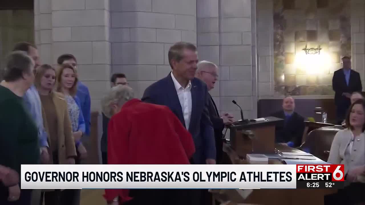 Nebraska’s Olympic athletes honored at State Capitol ahead of winter games