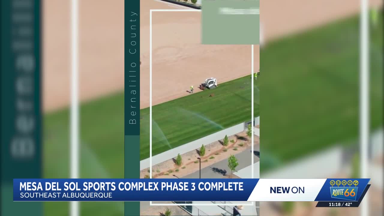 Mesa Del Sol sports complex completes new turf fields