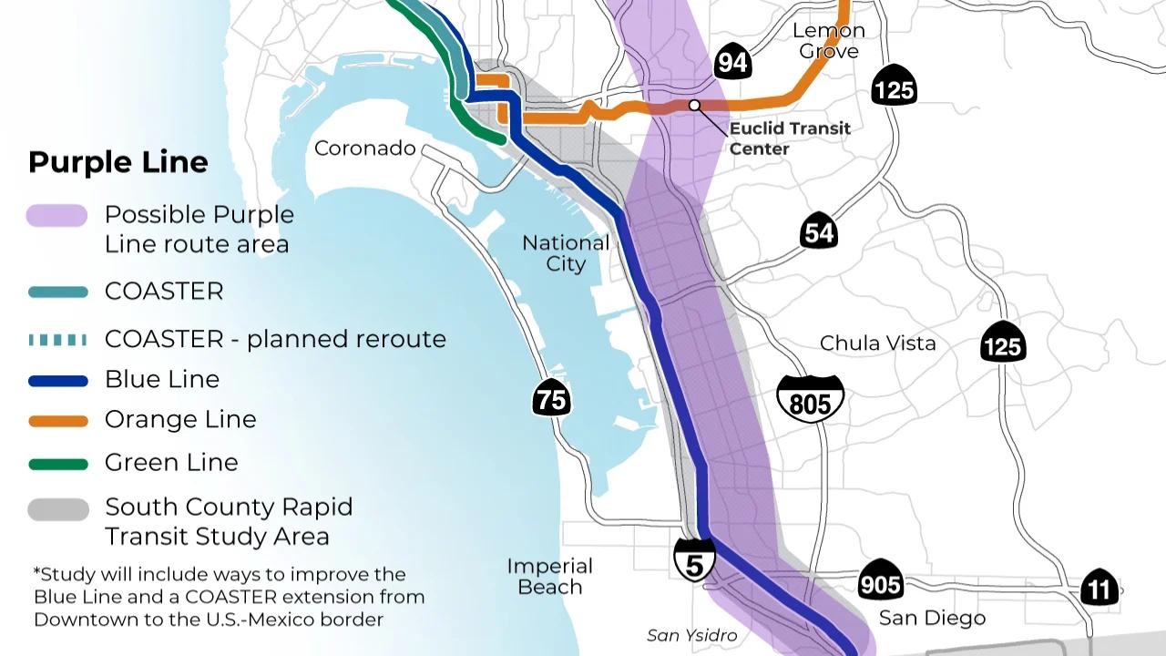 San Diego eyes metro-style Purple Line to connect key communities
