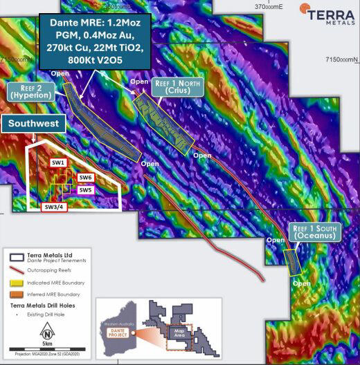 Terra Metals unveils second PGM discovery this month at Dante