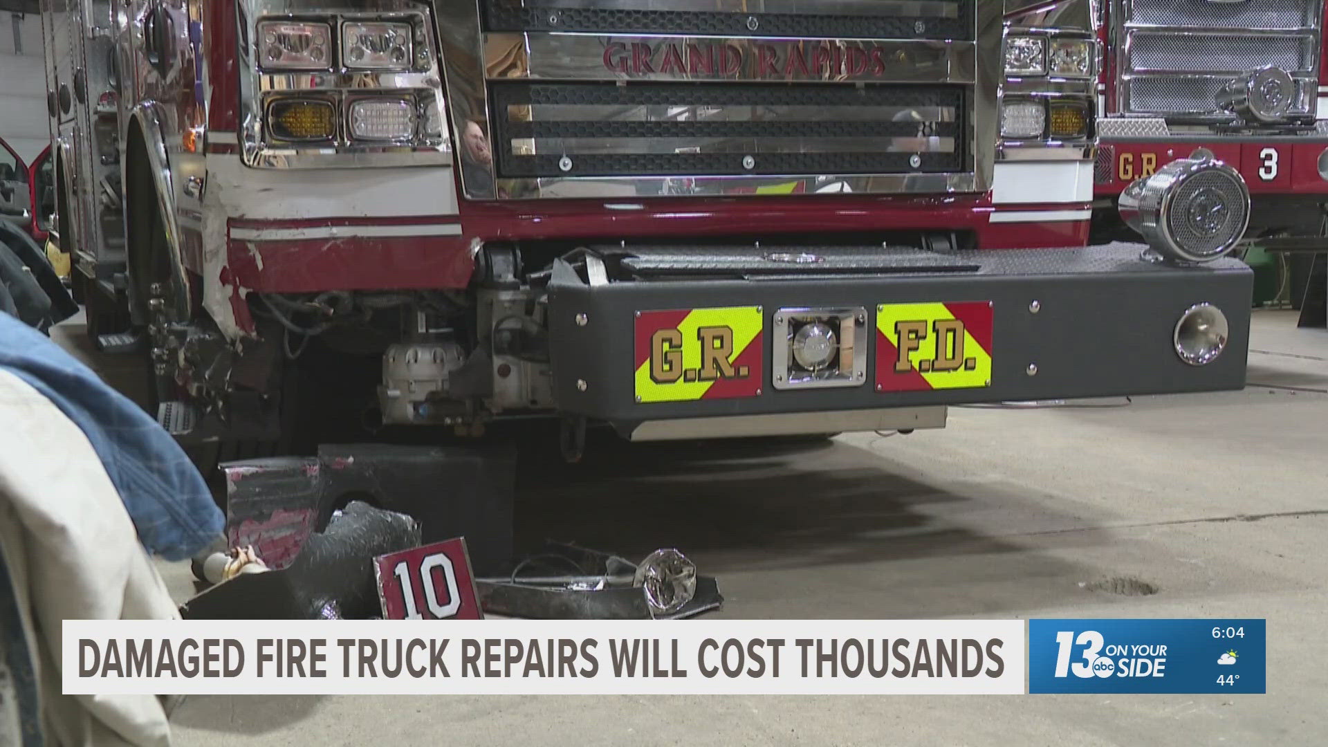 GRFD: Damage to fire engine caused by head-on crash will cost $100,000
