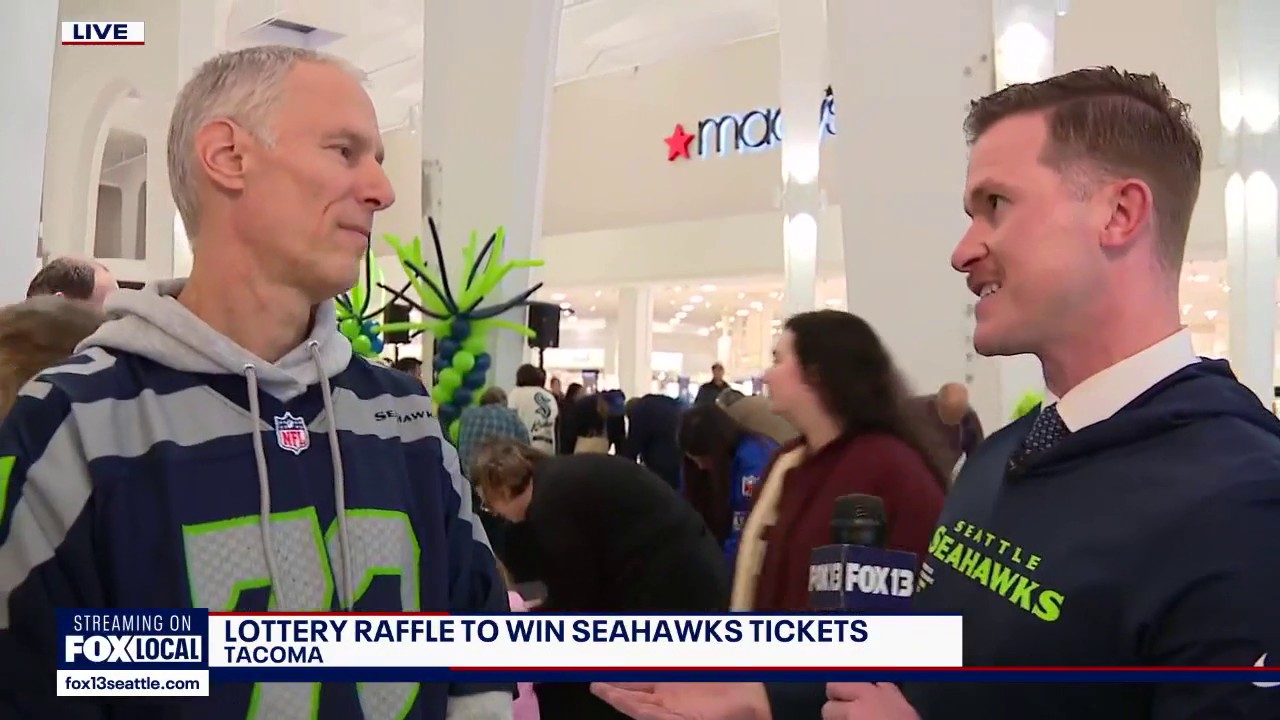 Lottery to win Seahawks playoff tickets draws big crowd