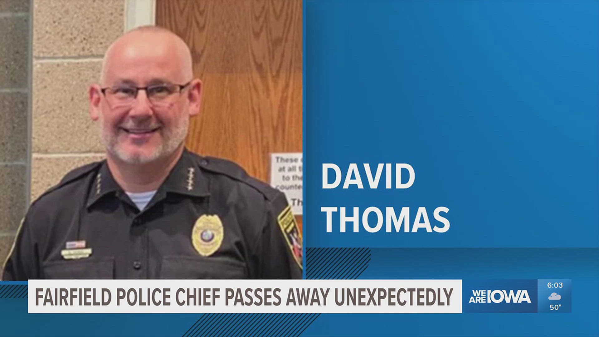Fairfield police chief David Thomas dies unexpectedly