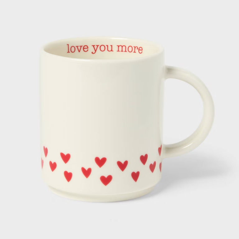 Target's cute $5 stoneware mugs are stackable