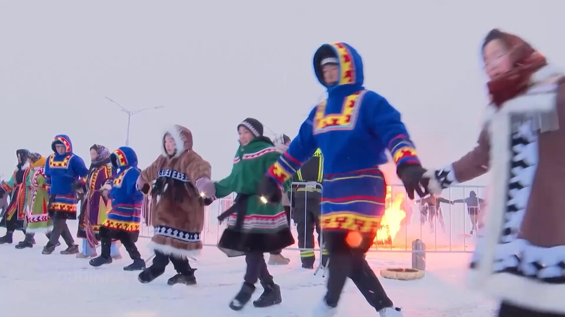 People in northern Russia welcome sun with circle dance after 45 days ...