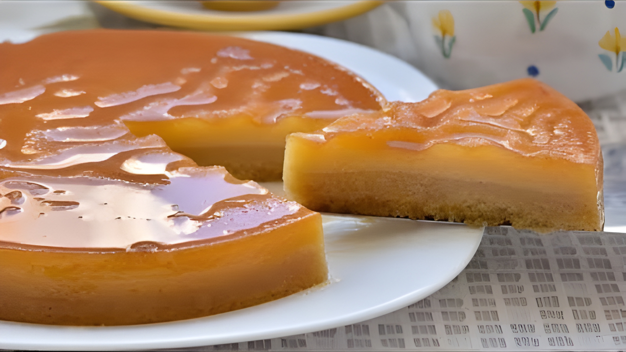 Almond cake with two textures | Easy & delicious dessert recipe