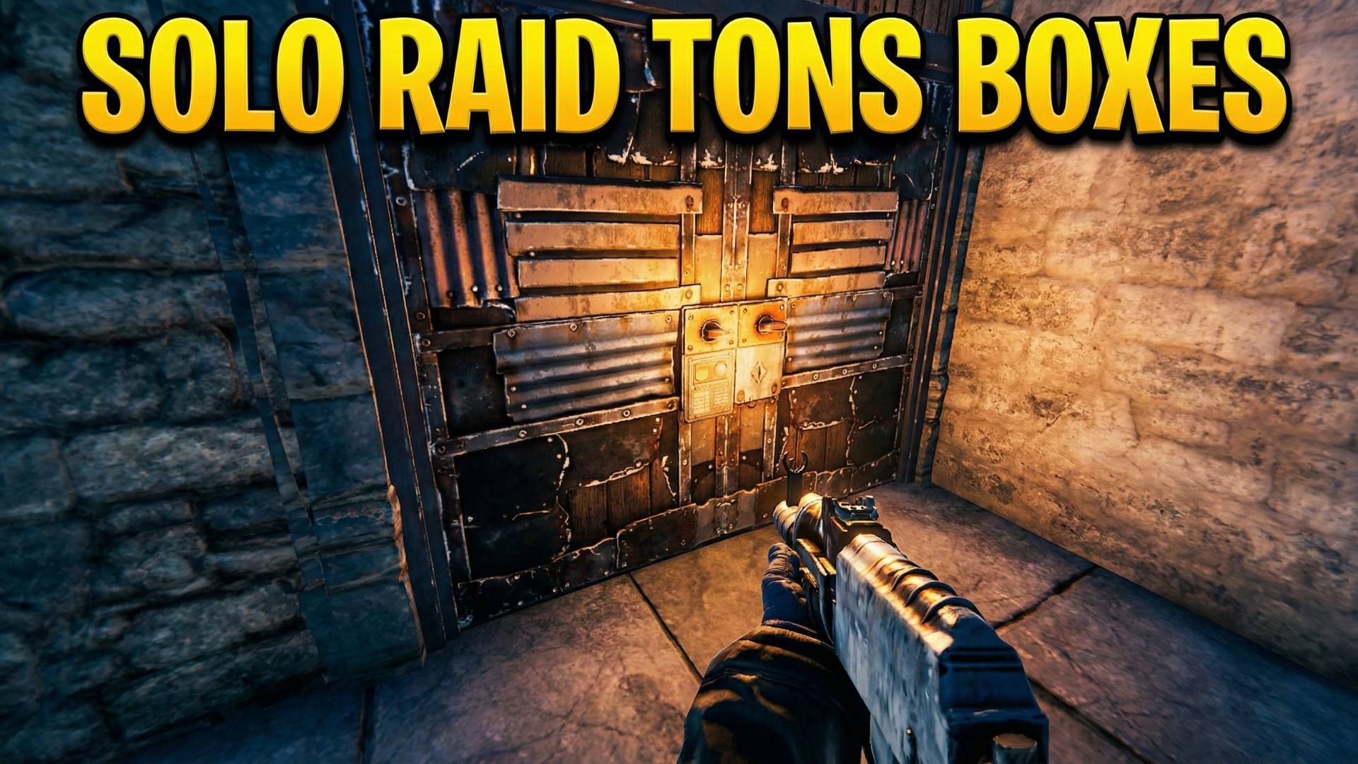 Solo raid of a base with significant storage resources