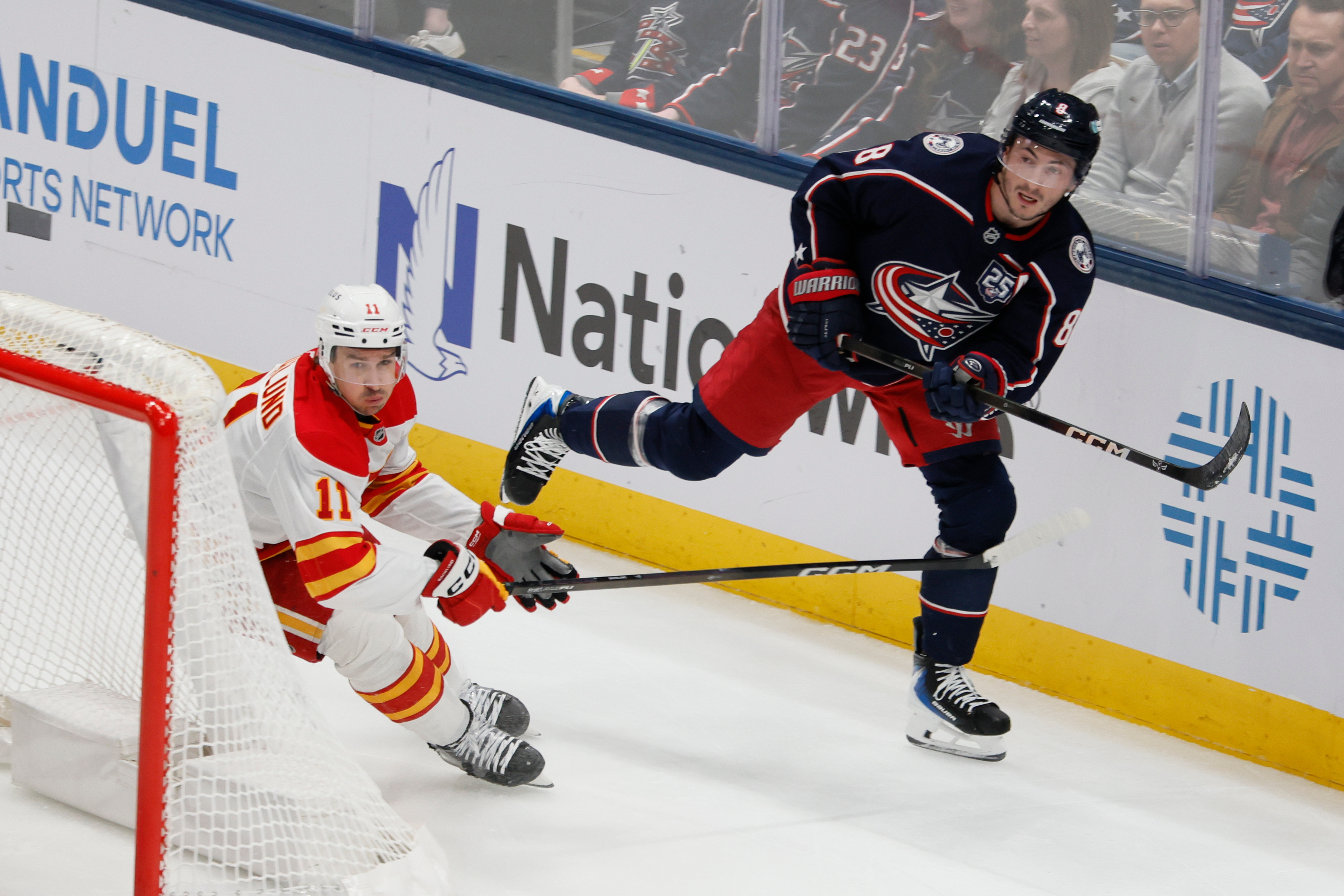 Jenner's goal propels Blue Jackets to 5-3 win over Flames in Bowness ...