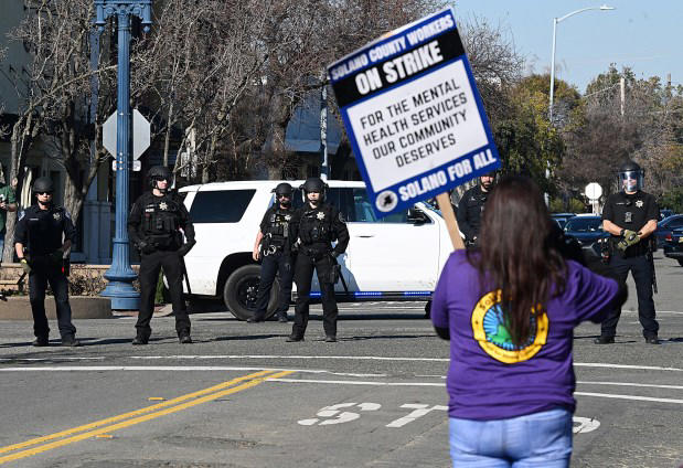 Solano County workers launch two-day strike