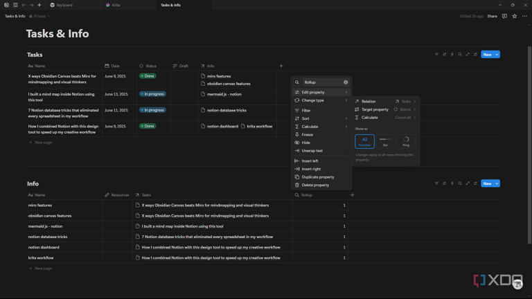 Notion databases are great, but this Obsidian plugin is so much better