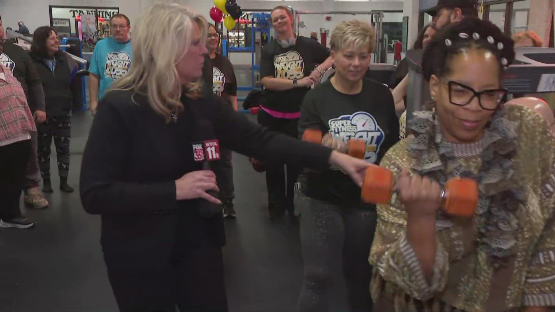 Getting hype to get fit during Super Fitness Weight Loss Challenge