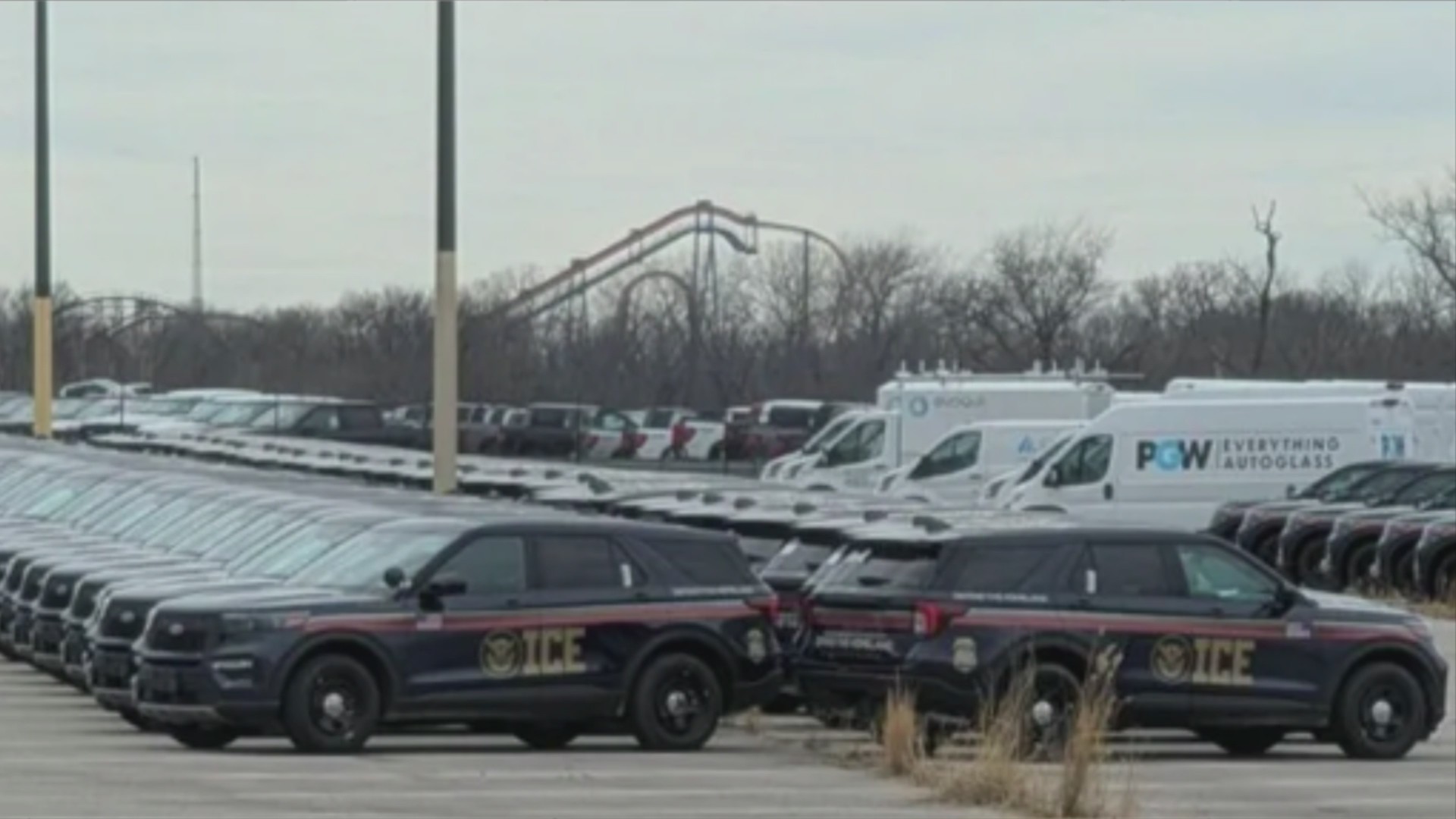 Here's why dozens of marked ICE vehicles are parked in KCMO