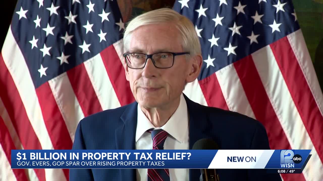 Gov. Evers pushes GOP to back $1 billion in property tax relief as ...