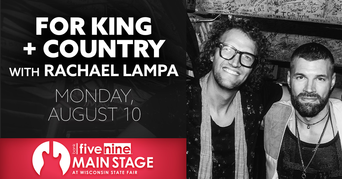 For KING + COUNTRY to headline Wisconsin State Fair concert on Aug. 10 ...