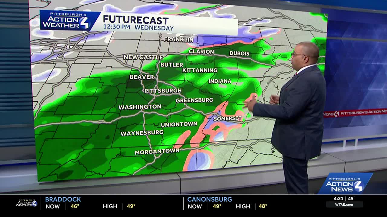 January 13 forecast: Rain to snow Wednesday for western PA