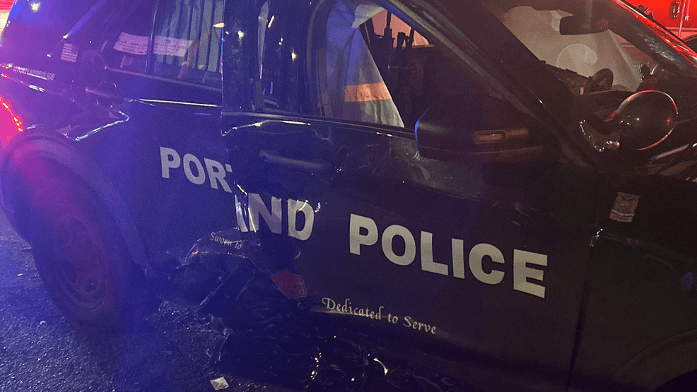 Two officers injured in SE Portland hit-and-run crash, police seek driver