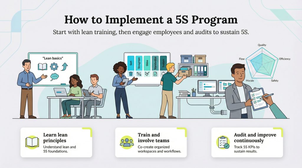 How to easily implement a 5S program for your business