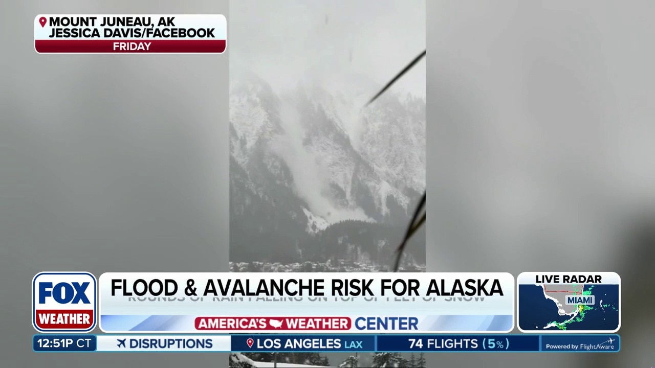 Alaskan resident evacuates home during avalanche warnings
