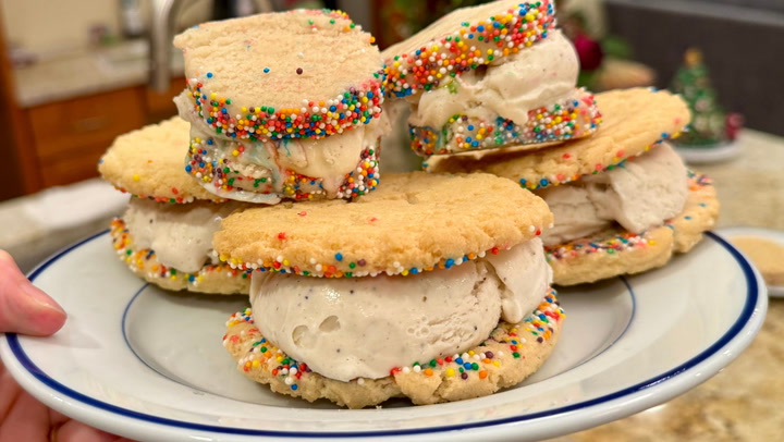 How to make sugar cookie ice cream sandwiches