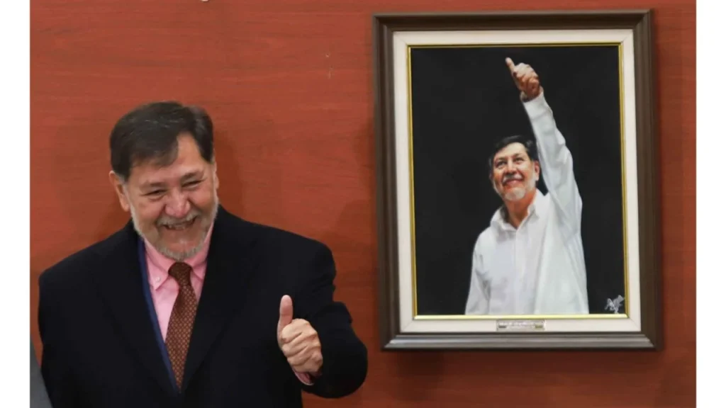 Develan cuadro de Noroña, estará al lado de expresidentes del Senado ...