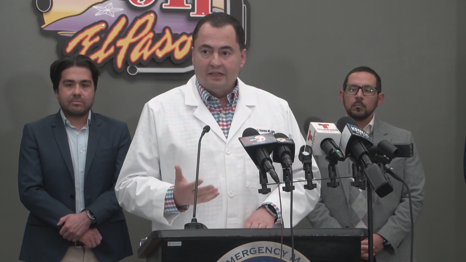 El Paso City-County Health Authority Dr. Hector Orcanza speaks on ...