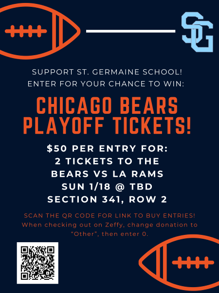 St. Germaine School holds raffle for tickets to Chicago Bears-LA Rams ...