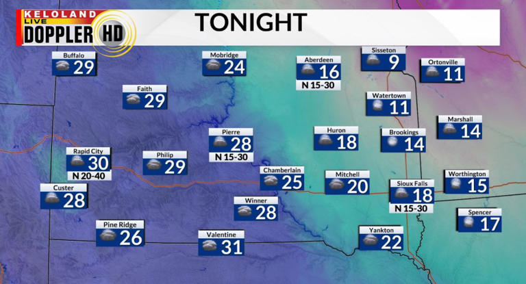 Colder temps and snow ahead; 70mph wind event West River Friday