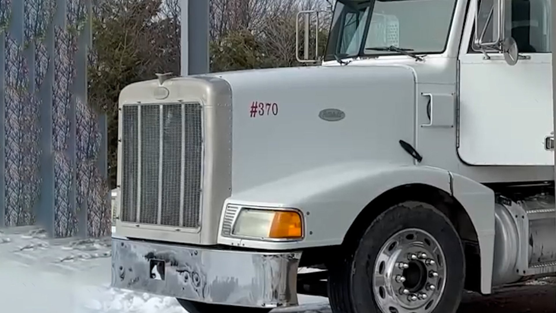 Smokey, Snowy Truck Cold Start