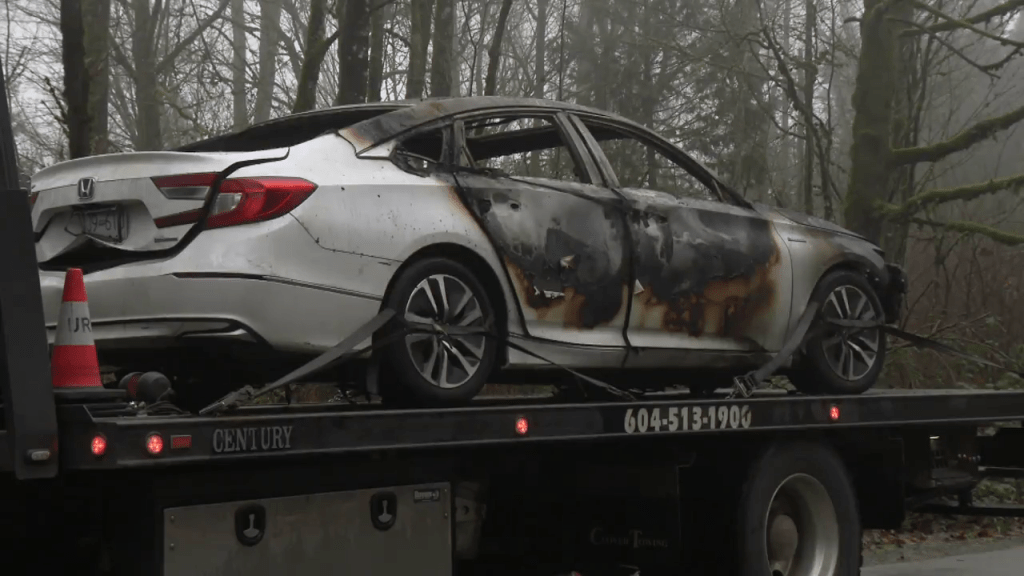 Burned car in Surrey connected to fatal house fire, homicide team reports