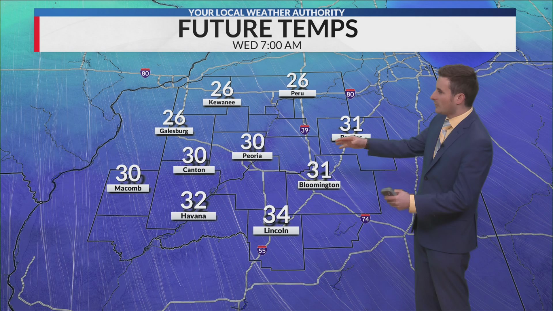 3 p.m. Tuesday, January 13 forecast