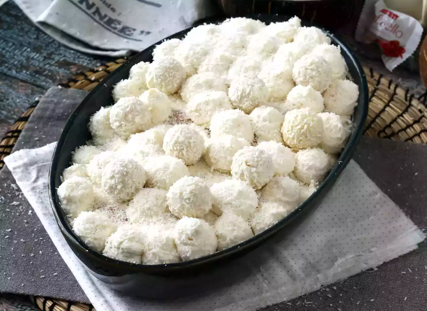 Raffaello-Tiramisu mit gutem Kokosnussgeschmack