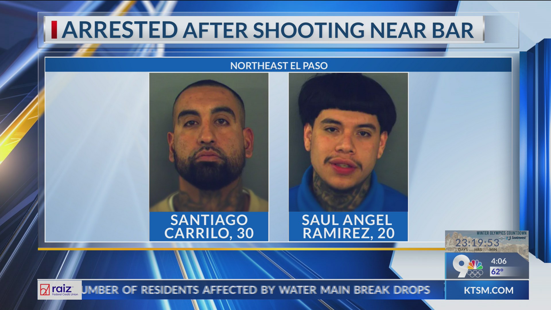 2 arrested in shooting near NE El Paso bar