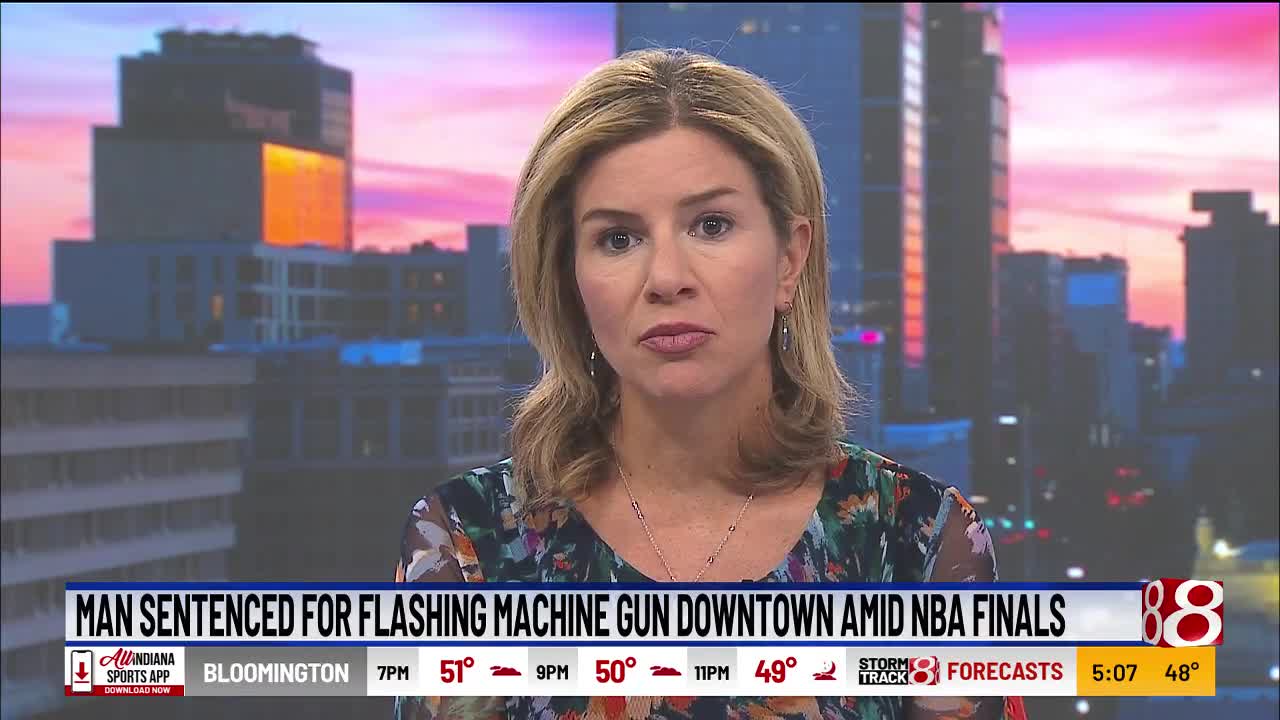 Man sentenced for flashing machine gun downtown amid NBA Finals