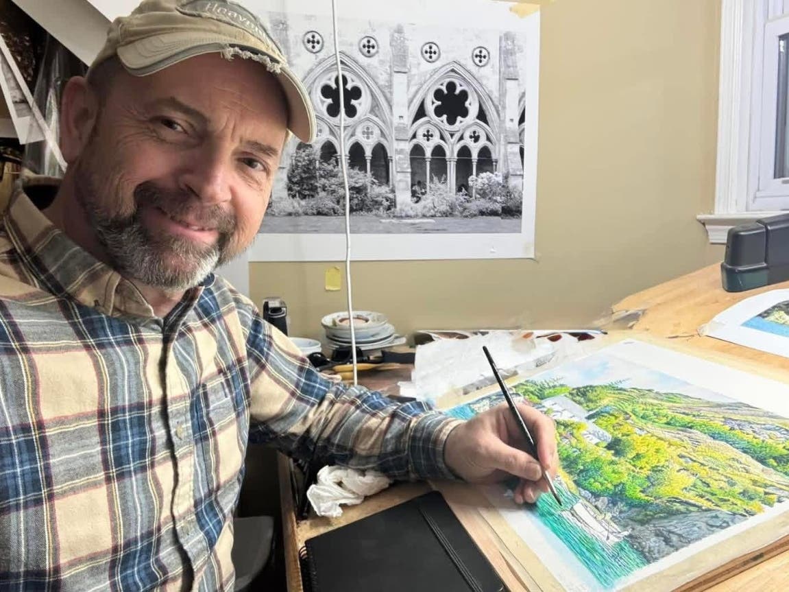 Works by Bucks County watercolor artist on view in Washington Crossing