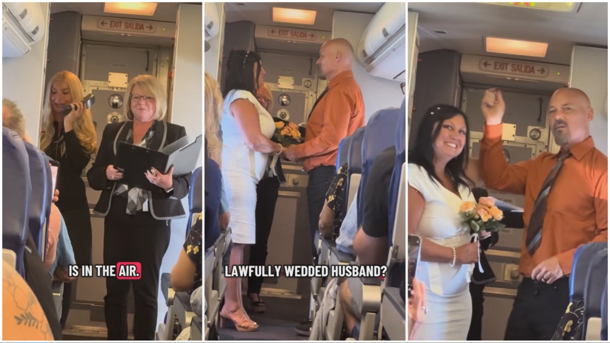 Imagine taking a nap and you wake up mid ceremony: Southwest flight ...