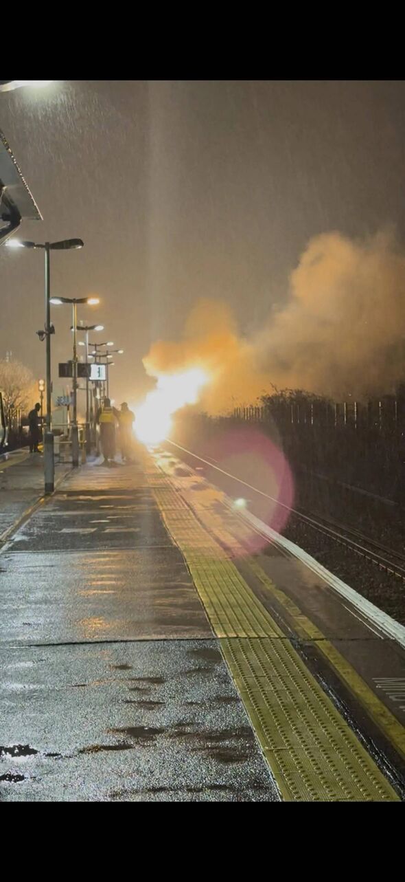 London train fire recap: Trains run as scheduled after blaze on track ...
