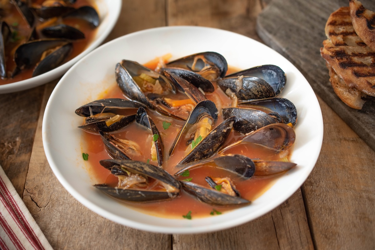 Mussel soup